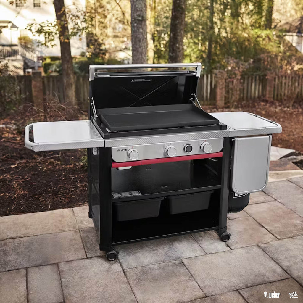 Weber® Slate™ Rust-Resistant Griddle With Side Tables — Green Acres ...