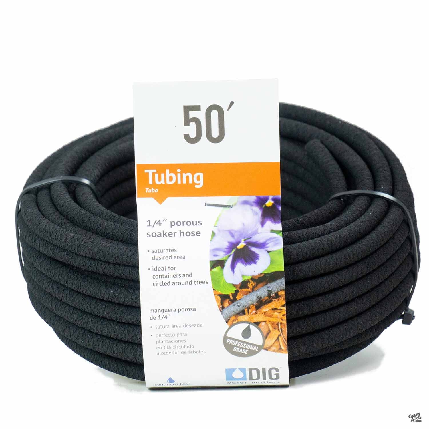 Micro Tubing Drip Factor 1/4 In. X 100 Ft. Distribution Tubing Great