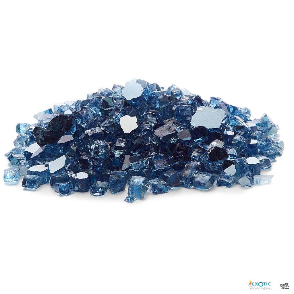 Exotic Fire Glass Reflective Fire Glass | Sky Blue — Green Acres ...