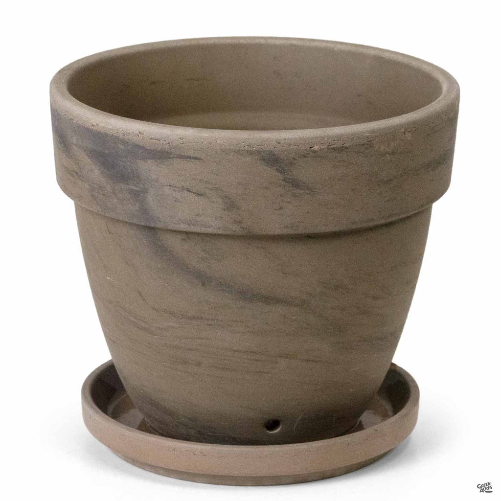 German Levante Clay Pot Chocolate Marbled — Green Acres Nursery & Supply